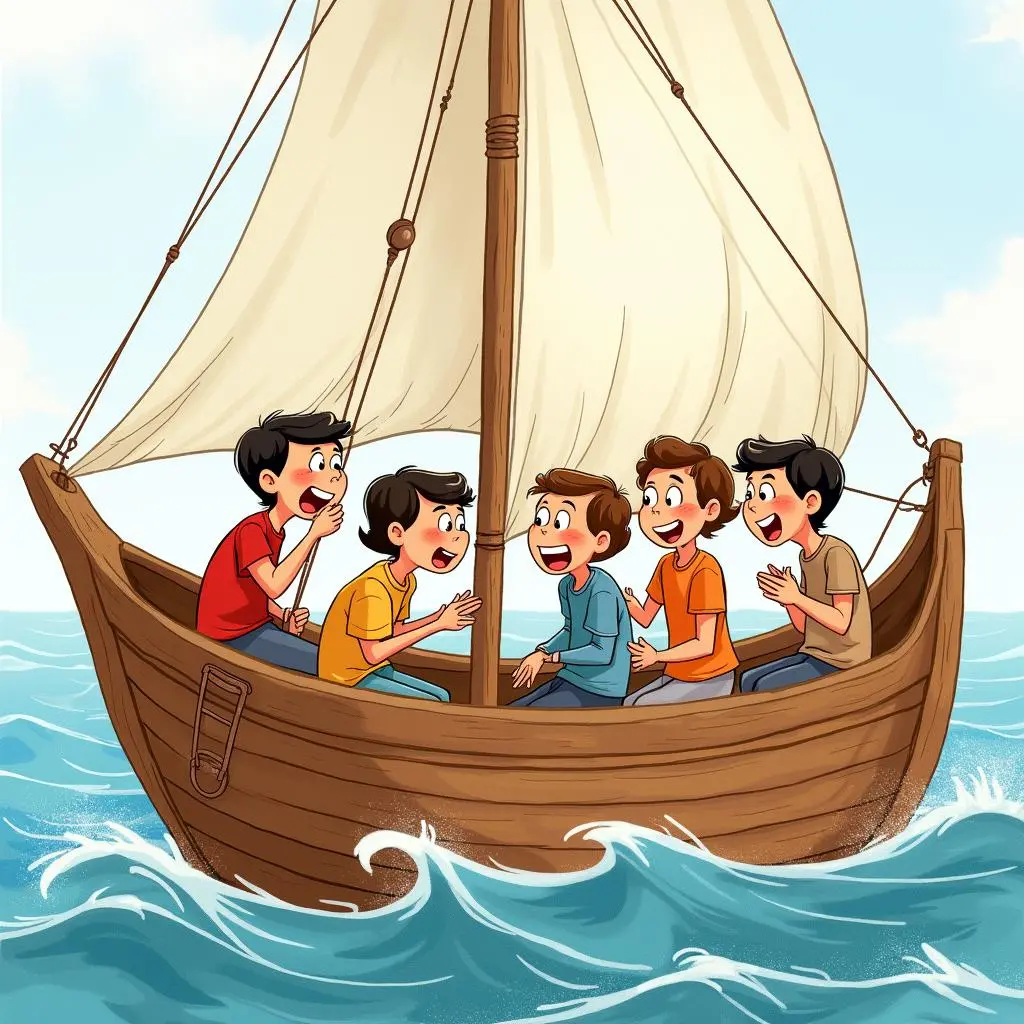 Chercher son épée dans le bateau | 寓言故事 | Contes pour enfants