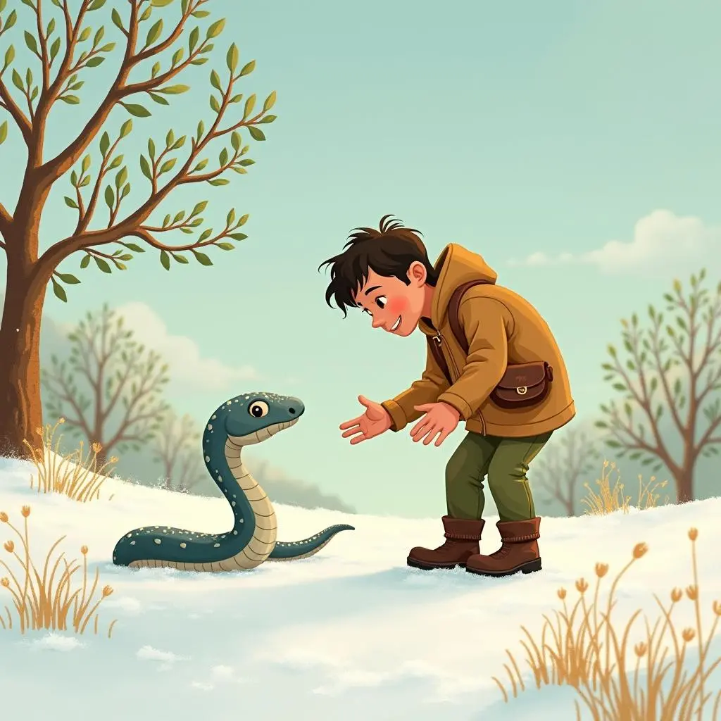 The Farmer and the Snake | Fables | Bedtime Stories