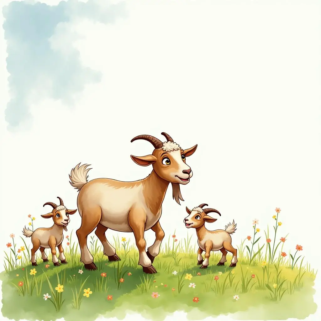The Goat and the Three Little Goats | growth education | Bedtime Stories
