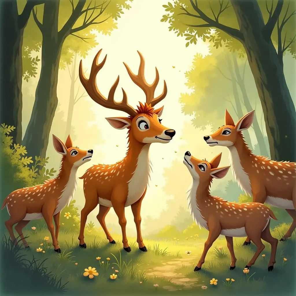 The Golden Deer King | Animal Stories | Bedtime Stories