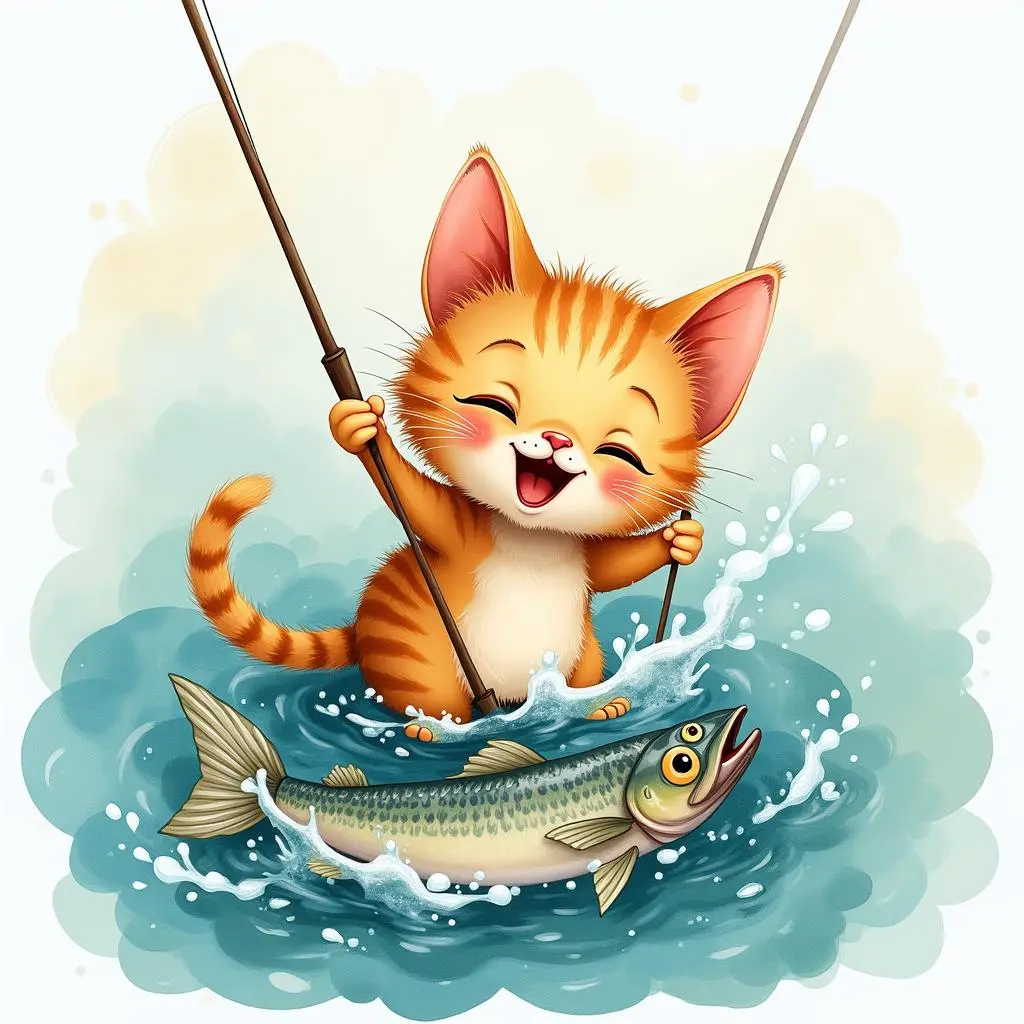 小猫钓鱼 | 动物主角 | 儿童睡前故事