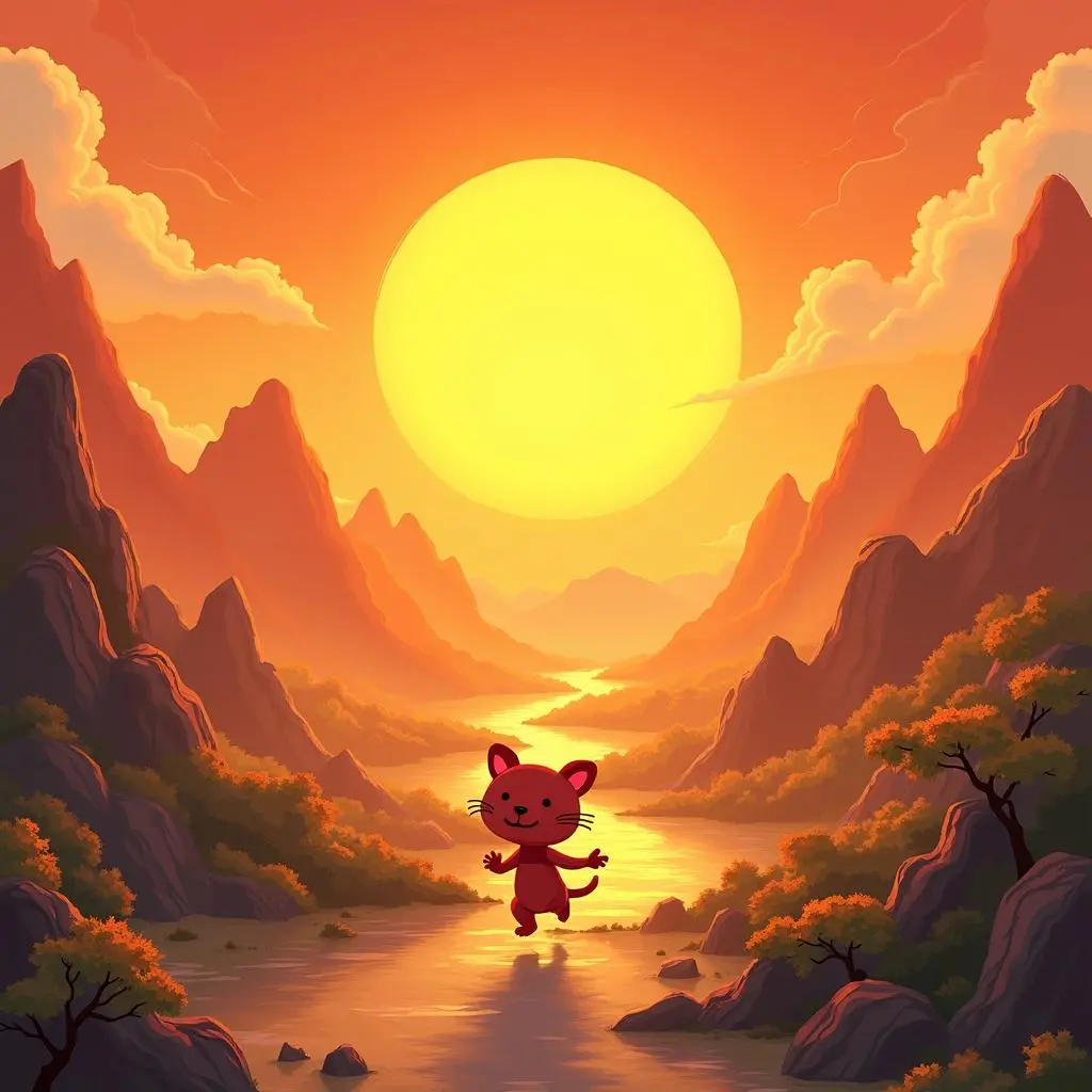 Kua Fu chasse le soleil | Folk Stories | Contes pour enfants