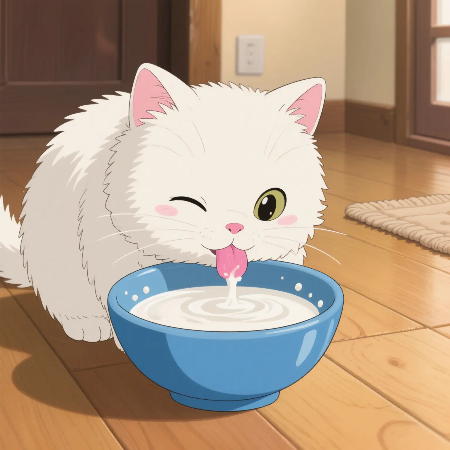 Le petit chat boit du lait | Animaux en héros | Contes pour enfants