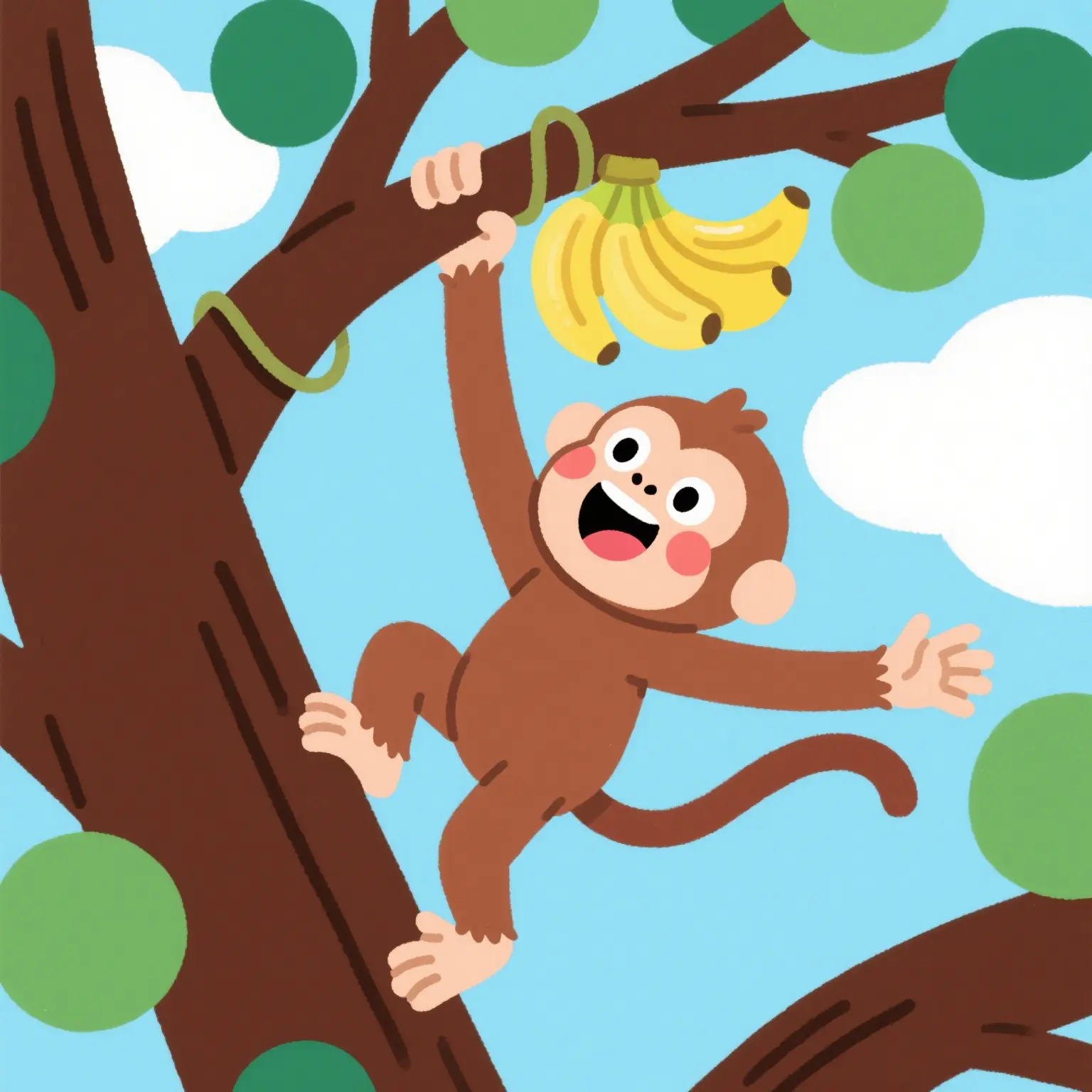 The Little Monkey Eats Bananas | Animal Stories | Bedtime Stories