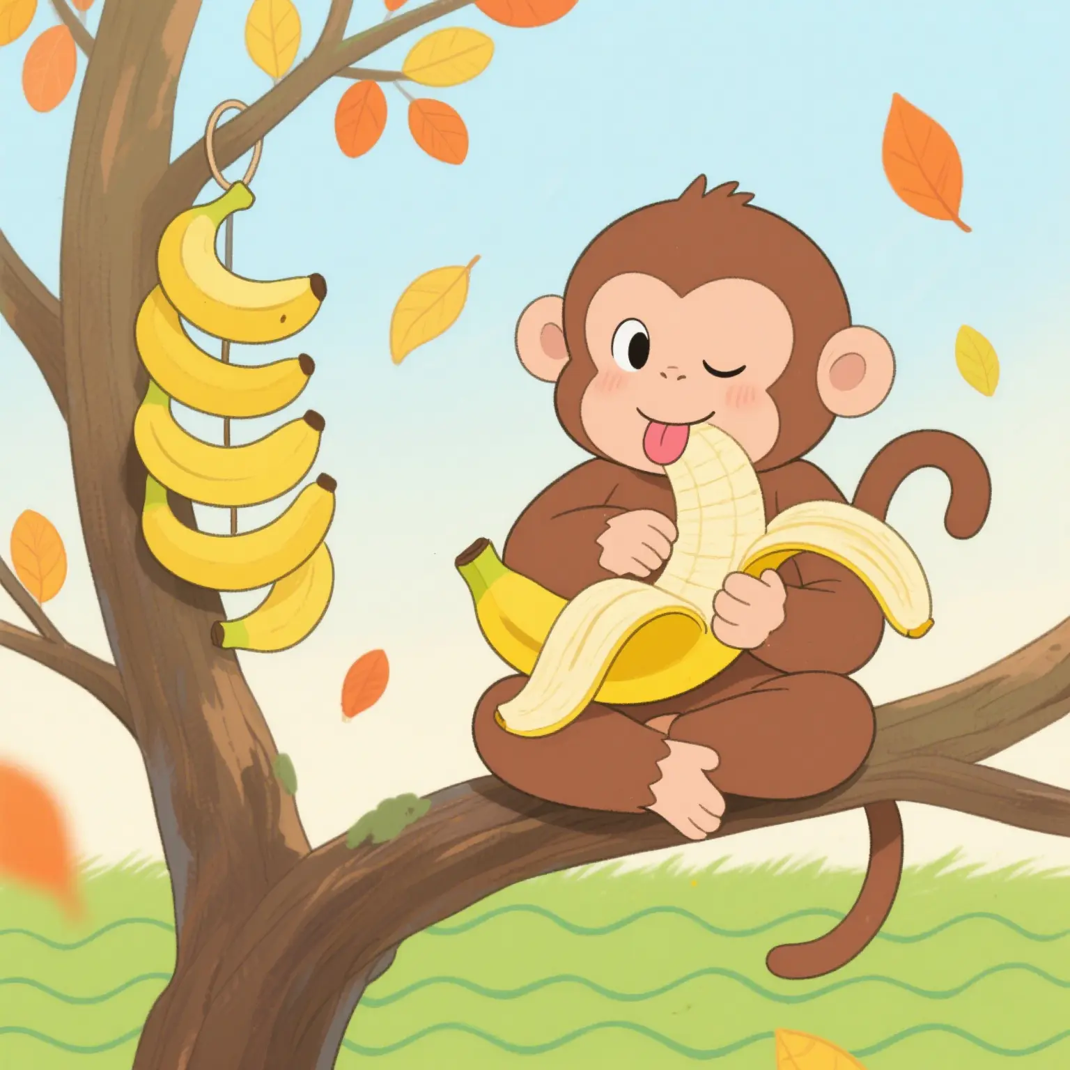 The Little Monkey Eats Bananas | Animal Stories | Bedtime Stories