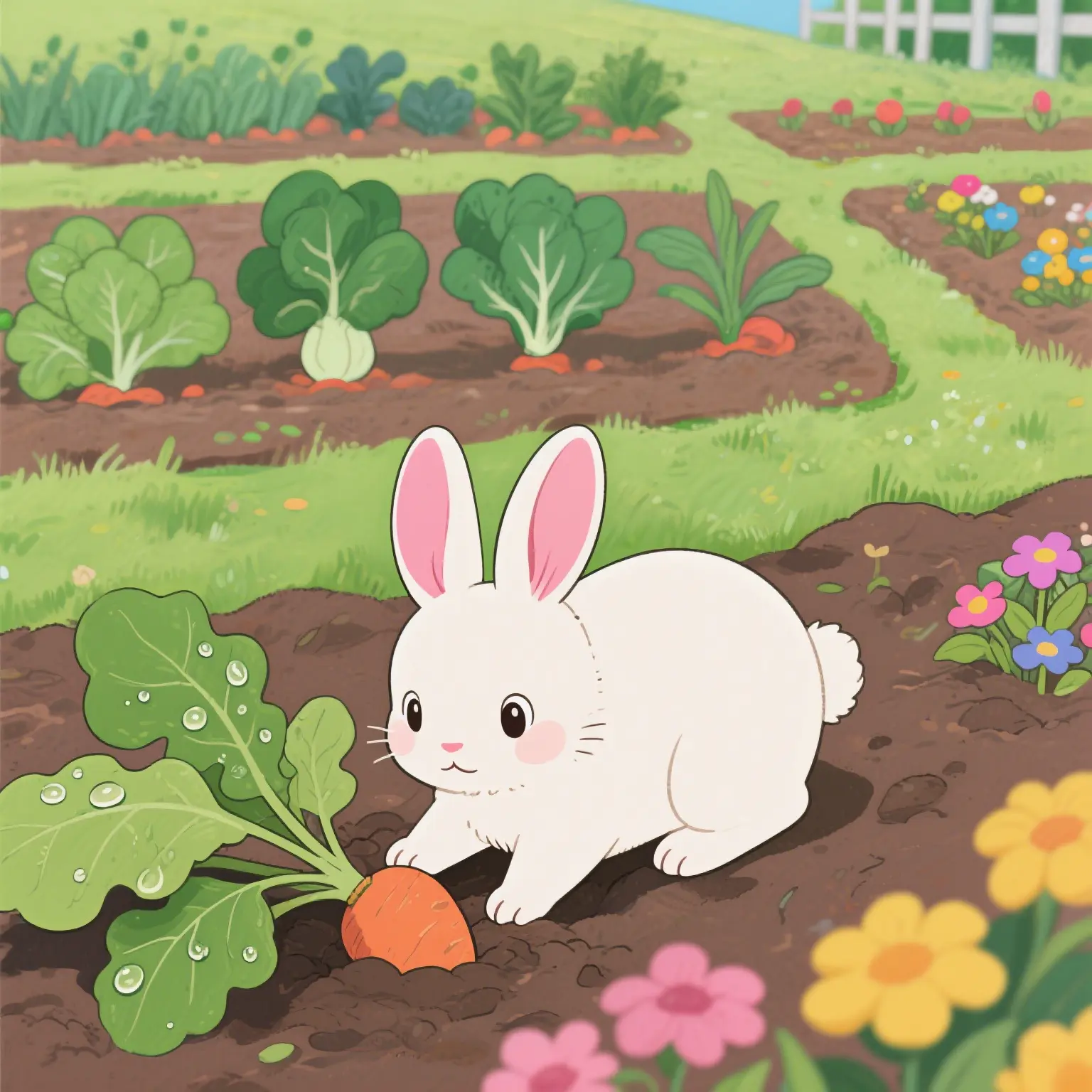 The Little Rabbit Pulls Out the Radish | Animal Stories | Bedtime Stories