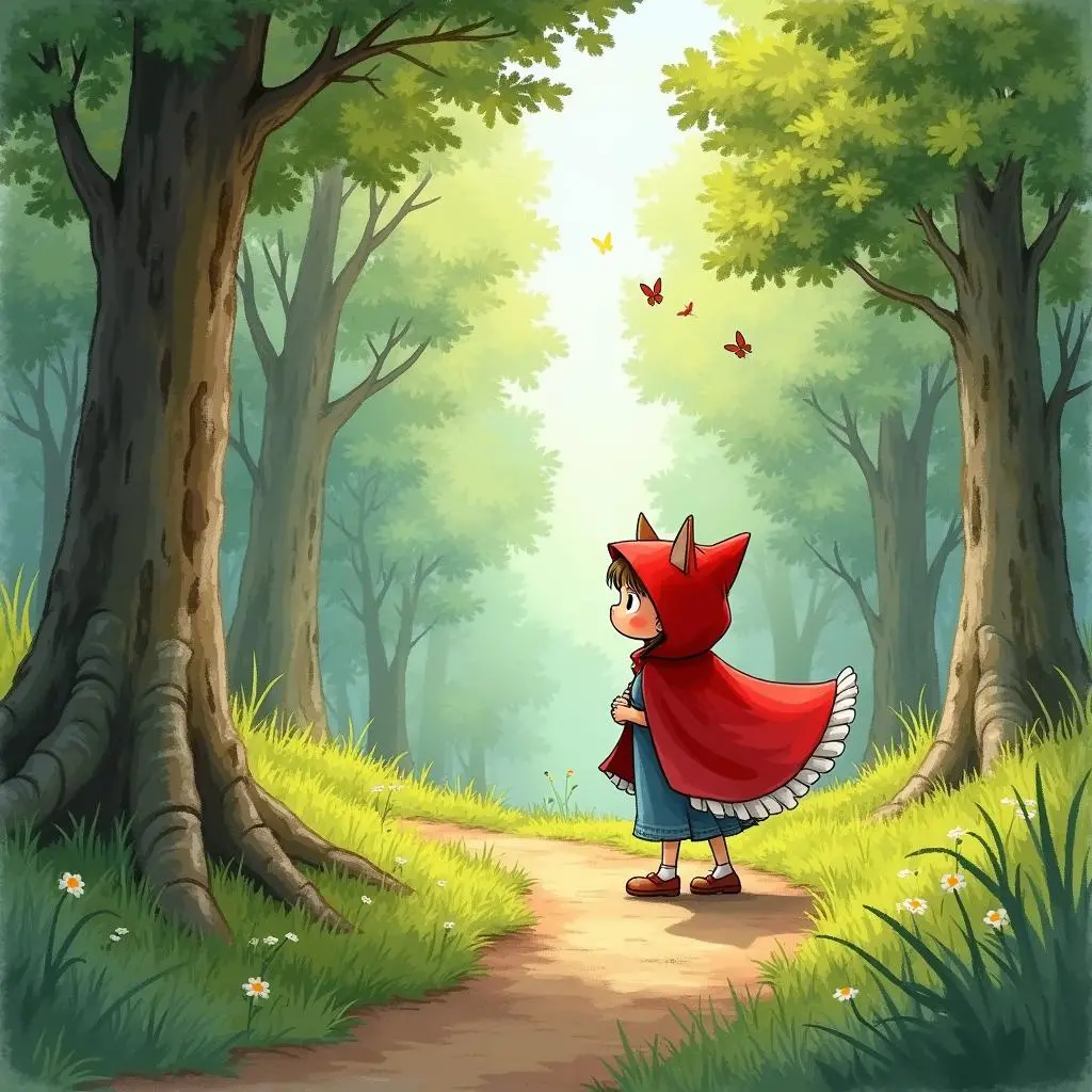 Le Petit Chaperon Rouge et la Grand - mère Loup | 童话故事 | Contes pour ...