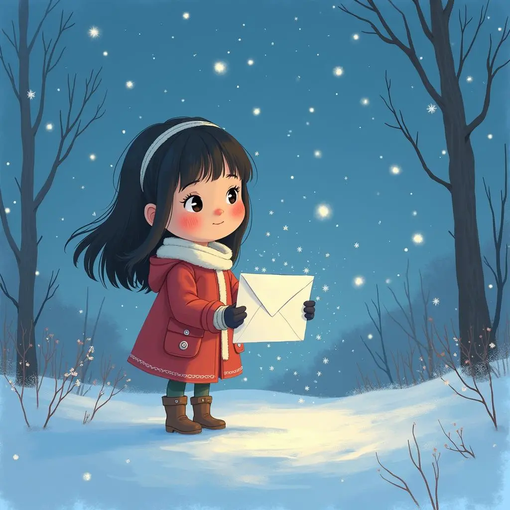 Papier à lettres en forme de flocon de neige | Contes de fées | Contes ...