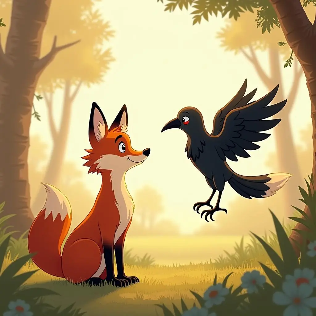 The Fox and the Crow | Fables | Bedtime Stories