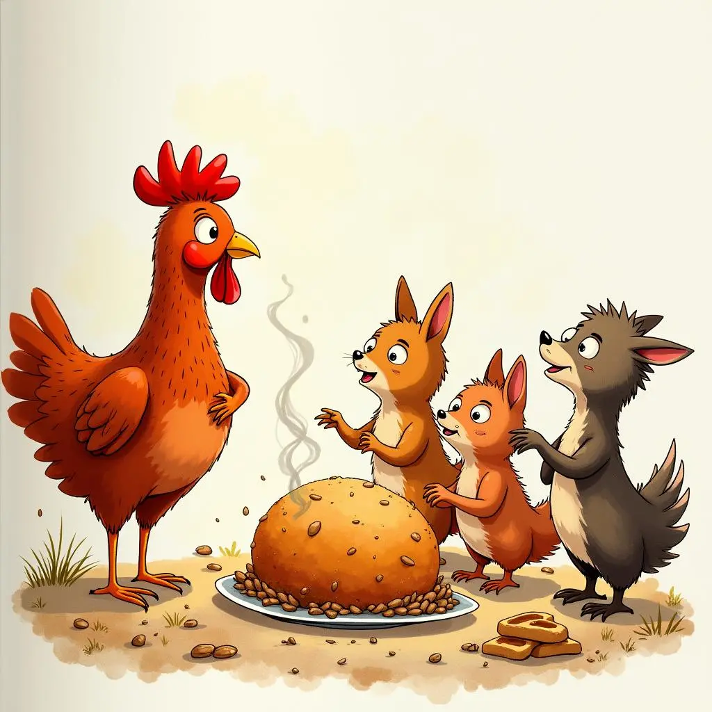 La petite poule rousse | Fables | Contes pour enfants