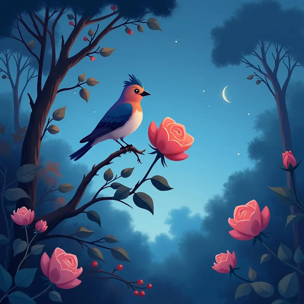 Le Rossignol et la Rose | 童话故事 | Contes pour enfants