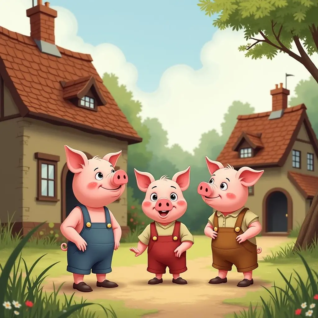 Three Little Pigs | Fables | Bedtime Stories