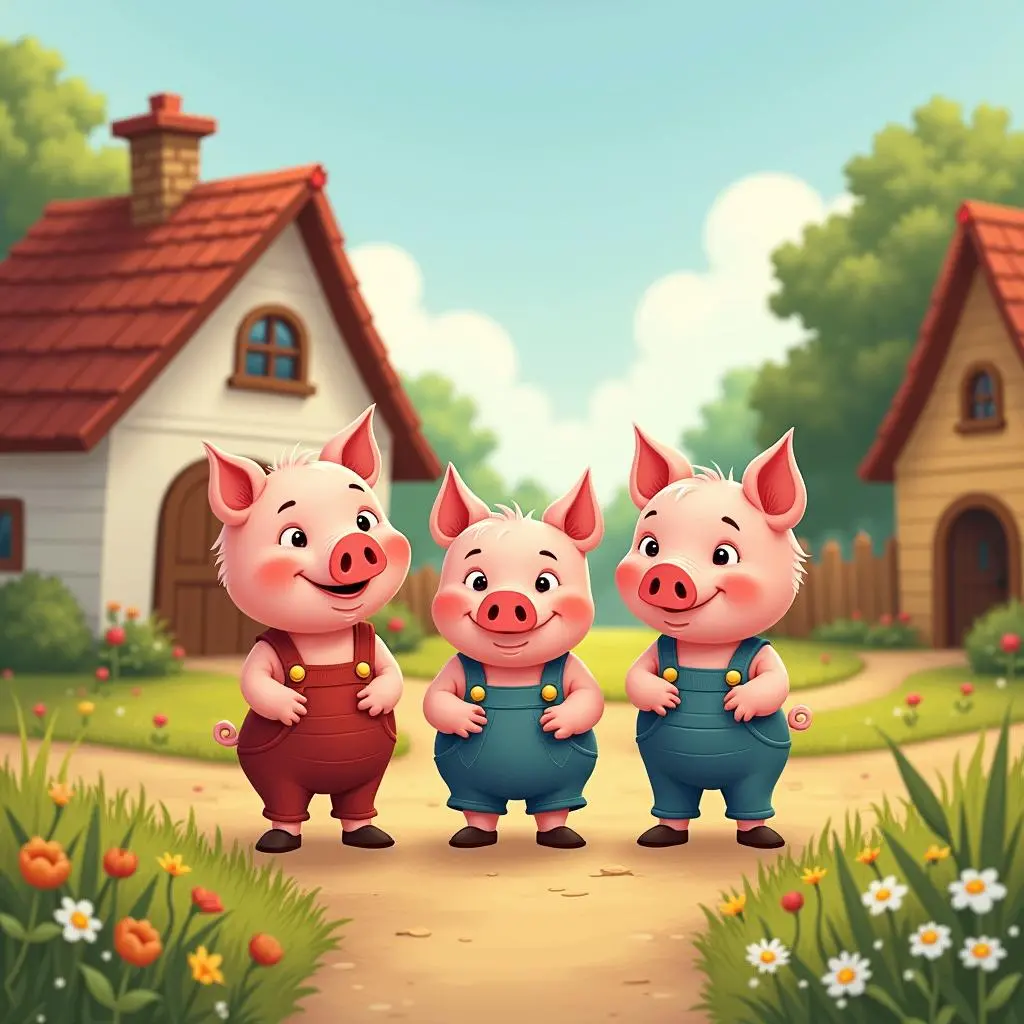 Three Little Pigs | Fables | Bedtime Stories