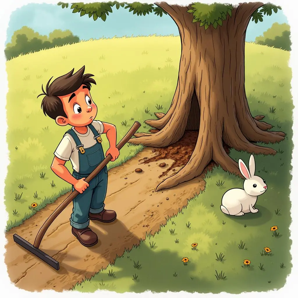 Waiting for a Hare by the Tree Stump | Fables | Bedtime Stories