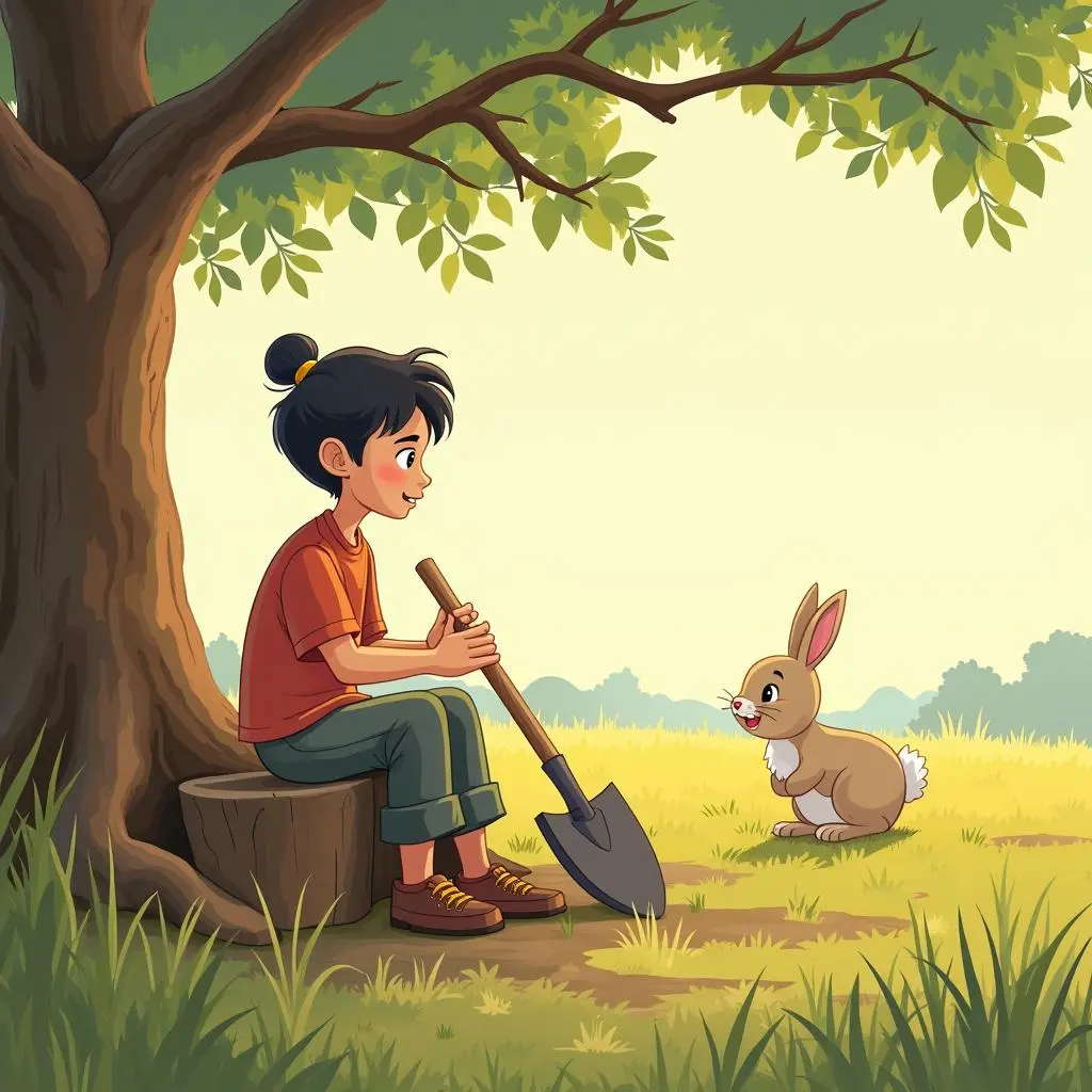 Waiting for a Hare by the Tree Stump | Fables | Bedtime Stories
